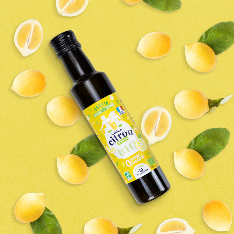 Sirop de Citron sucré naturel 25cl | OREVIA